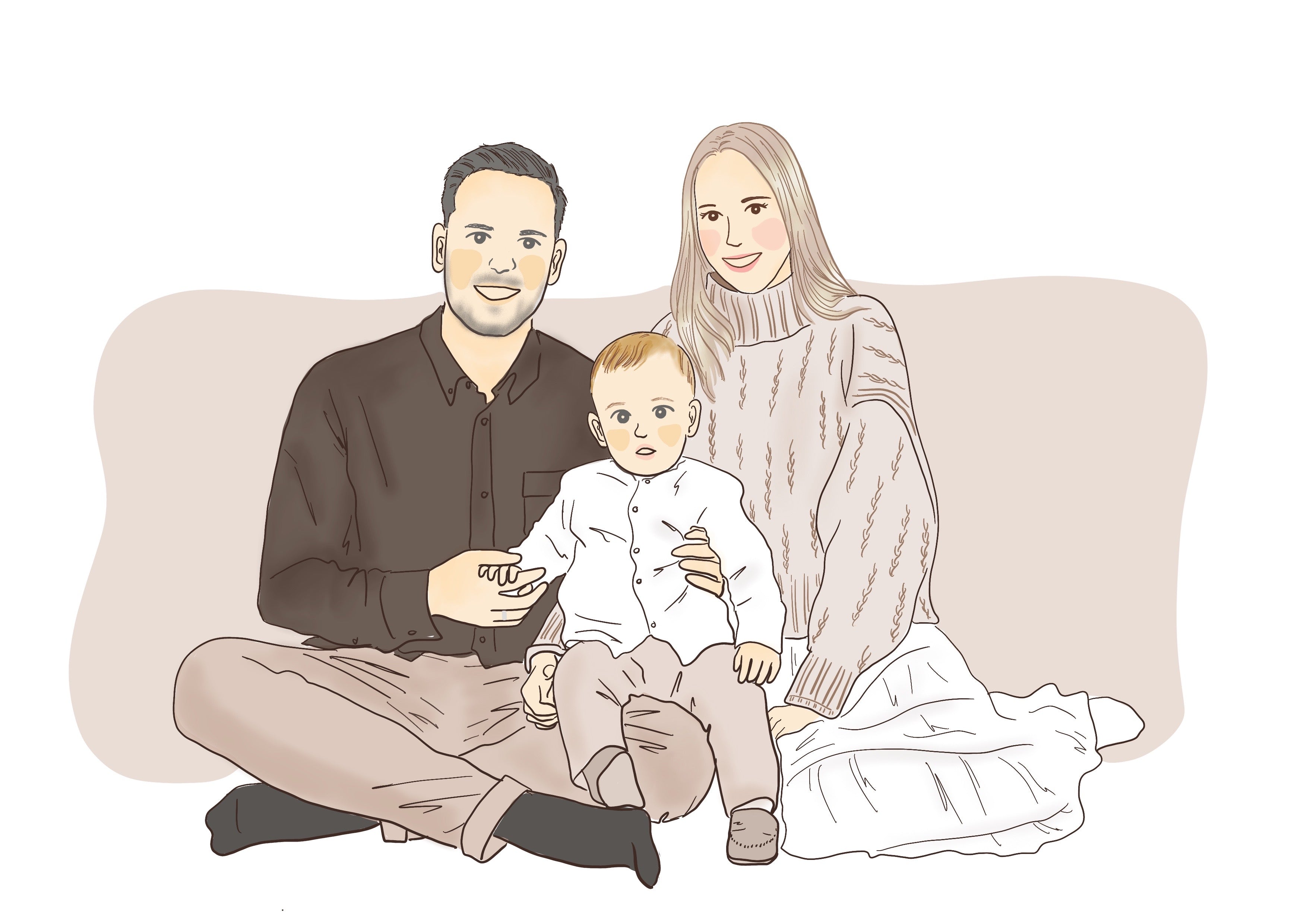 WhiteOvalStudio - premium custom illustration UK personalized gift – White Oval Studio